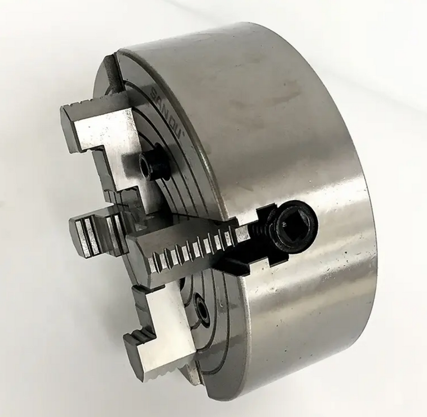 SANOU 4 jaw 200mm 8 Inch manual metal lathe chuck independent chuck K7 ...